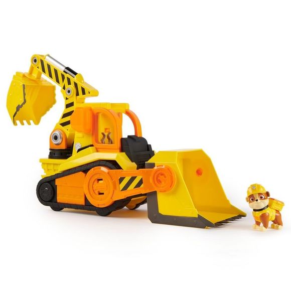 Rubble & Crew | Toys | Paw Patrol Rubble Deluxe Bulldozer Toy Vehicle ...